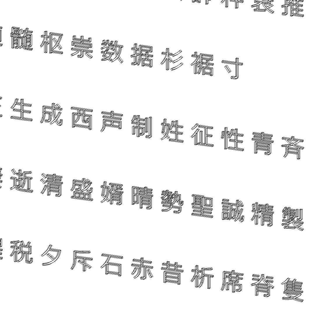 Chinese Meiryo Font Set11 3D - TurboSquid 1179872