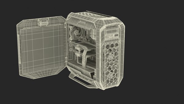 modelo 3d Estuche Overwatch para PC para juegos, color rosa ...