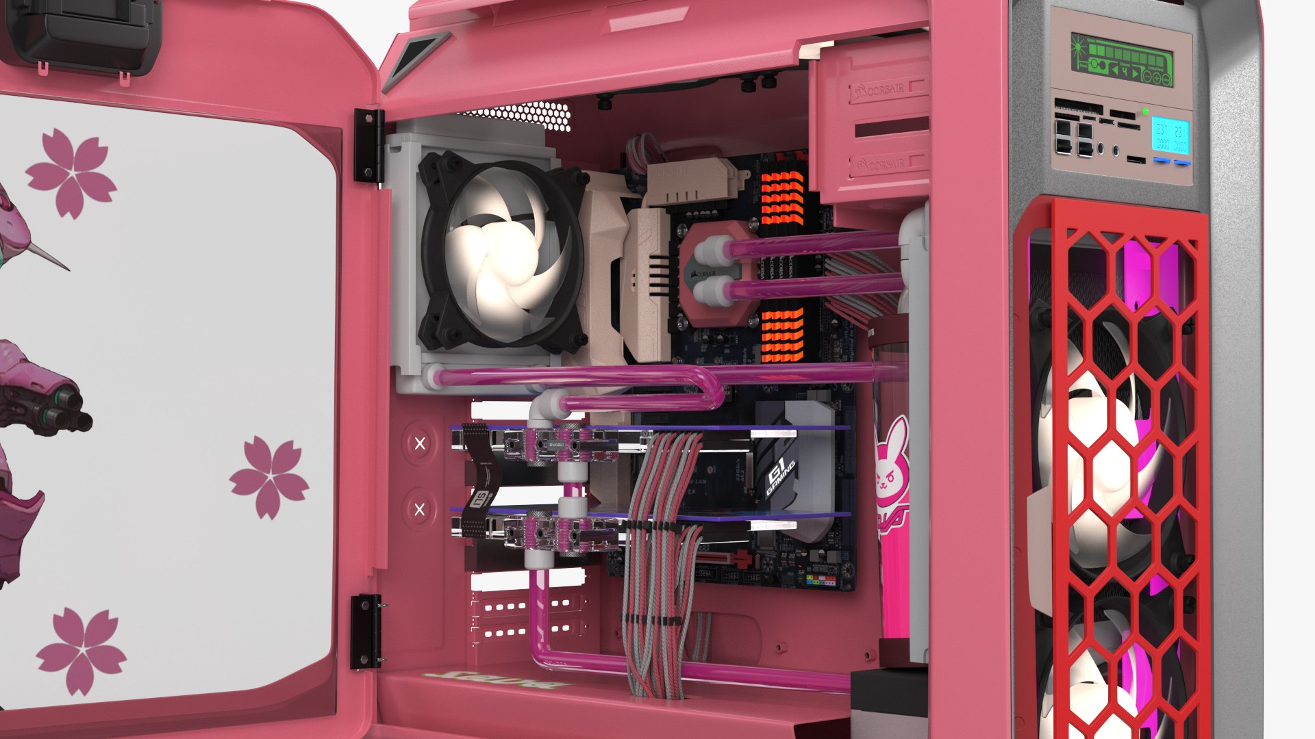Overwatch Case Modding Gaming PC Pink 3D Model - TurboSquid 2265715