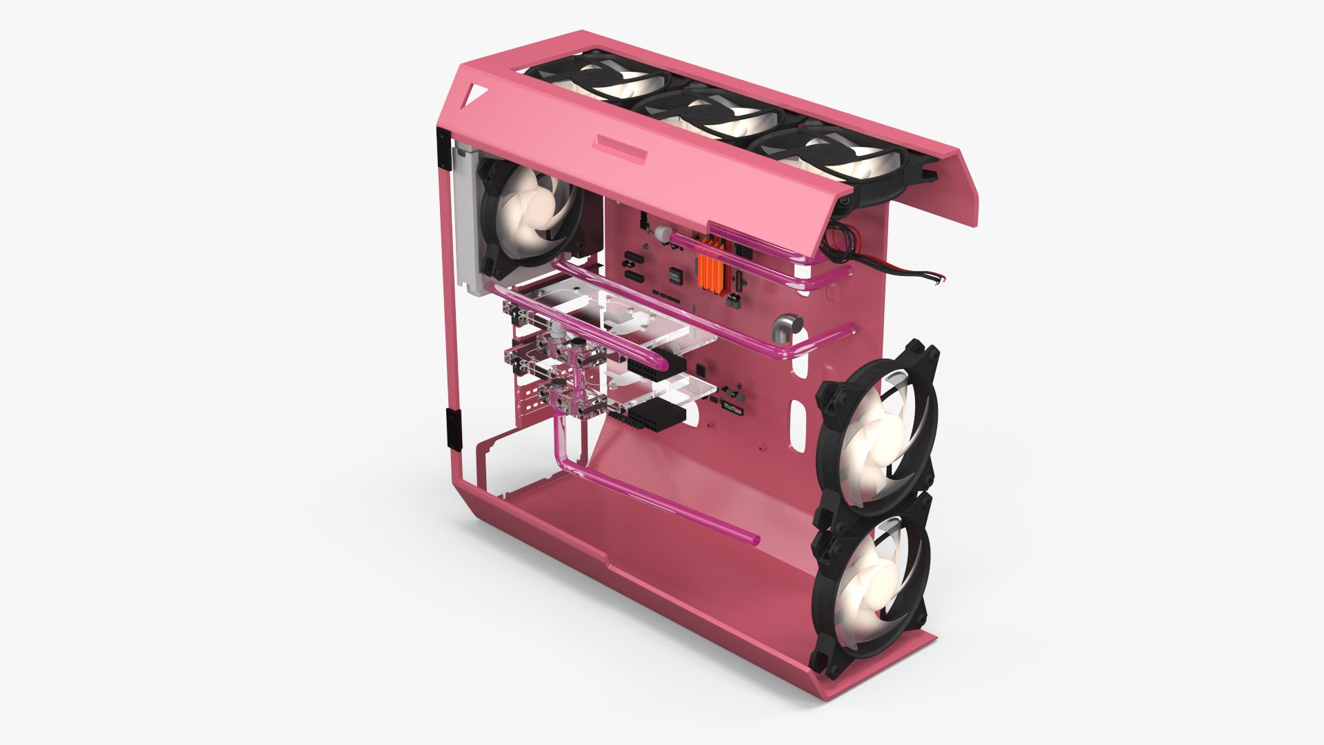 Overwatch Case Modding Gaming PC Pink 3D Model - TurboSquid 2265715