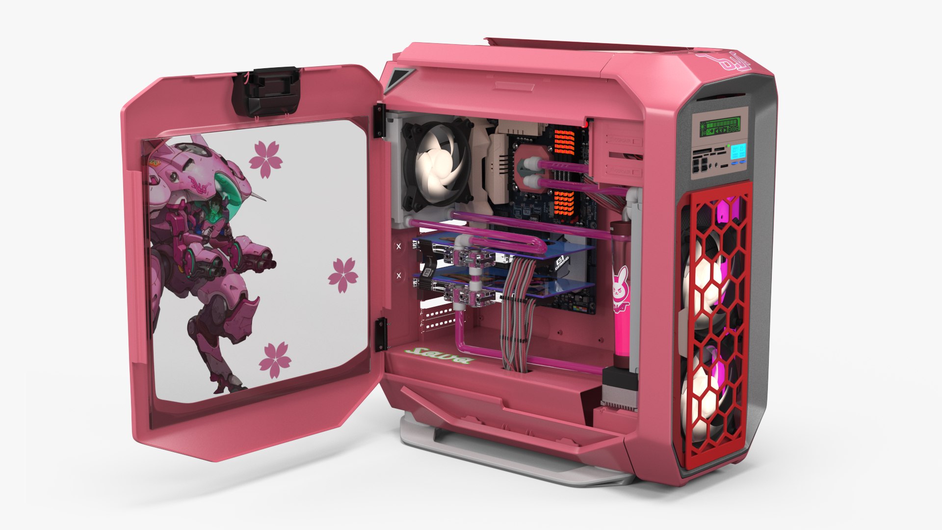 Overwatch Case Modding Gaming PC Pink 3D Model - TurboSquid 2265715