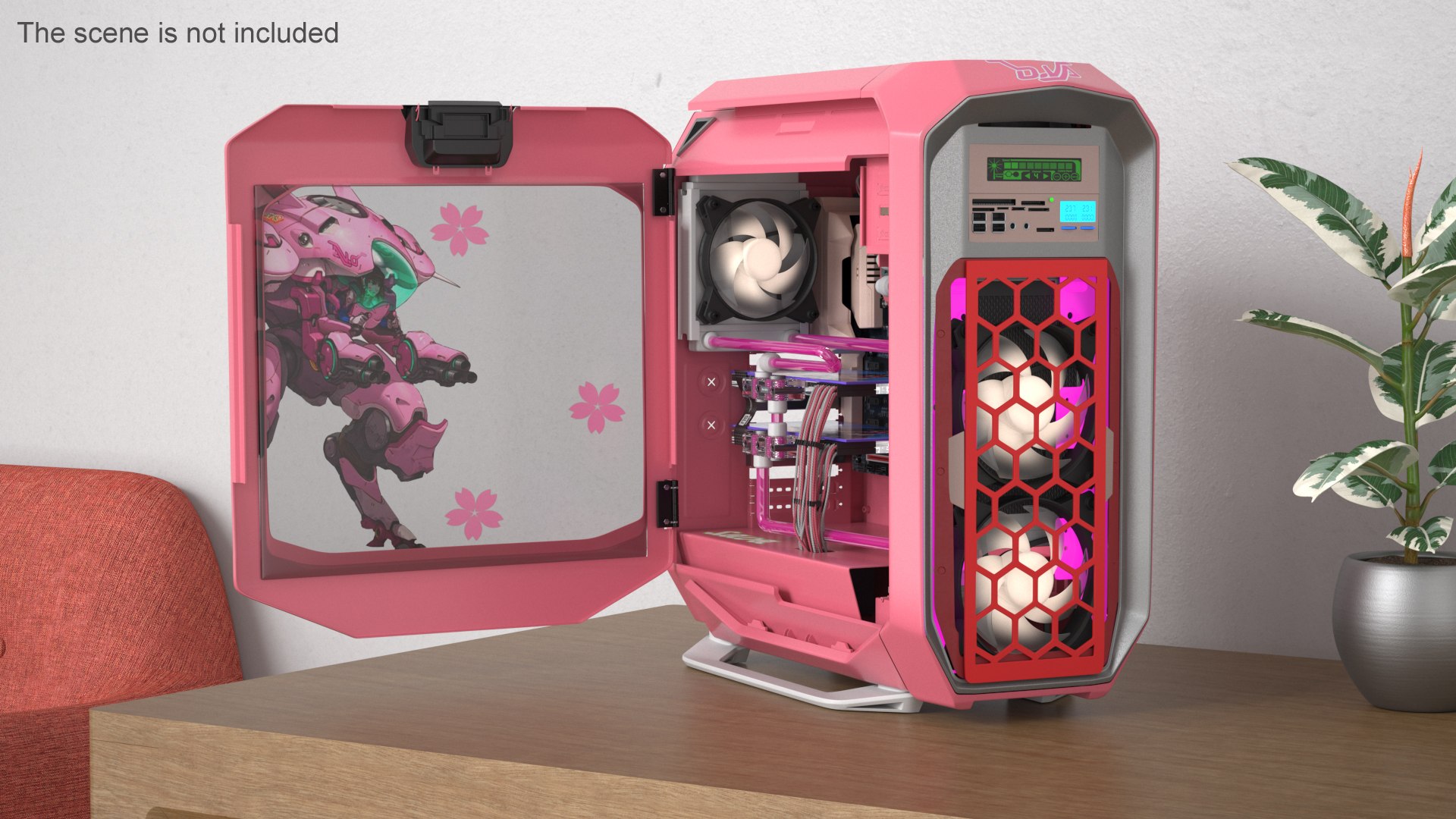 Overwatch Case Modding Gaming PC Pink 3D Model - TurboSquid 2265715