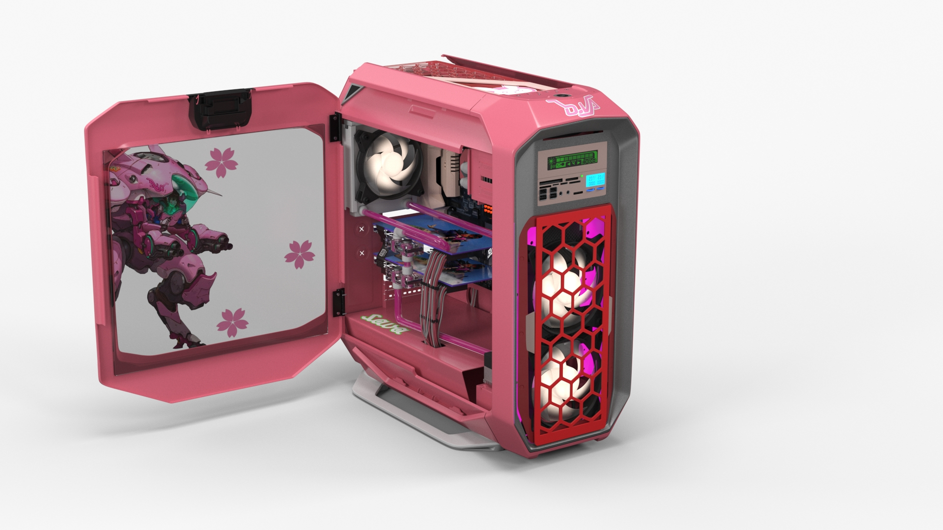 Overwatch Case Modding Gaming PC Pink 3D Model - TurboSquid 2265715