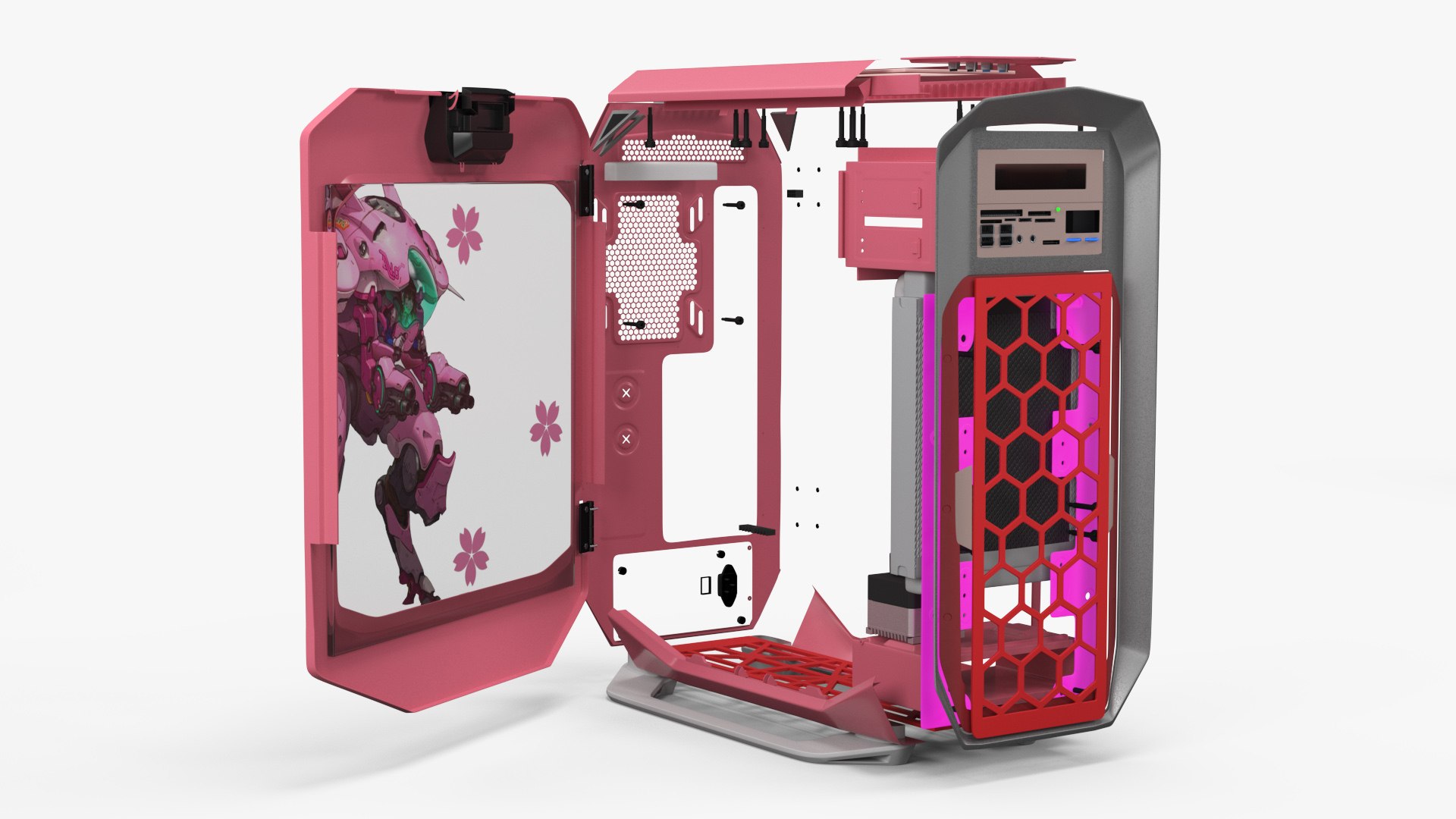 Overwatch Case Modding Gaming PC Pink 3D Model - TurboSquid 2265715