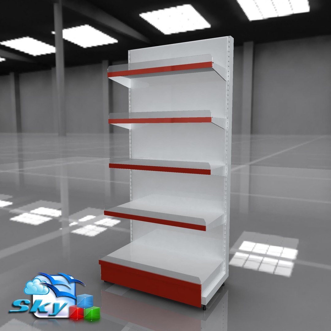 3d Product Wall Racks Model