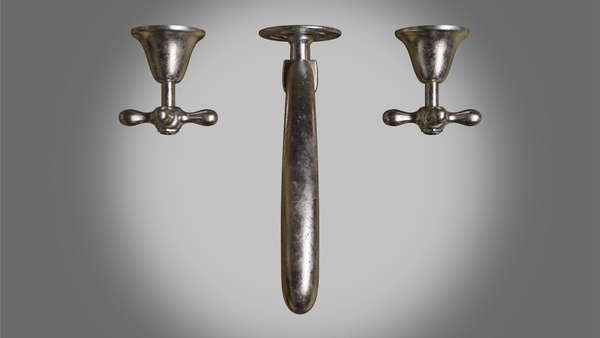 3D retro kitchen tap model - TurboSquid 1623832