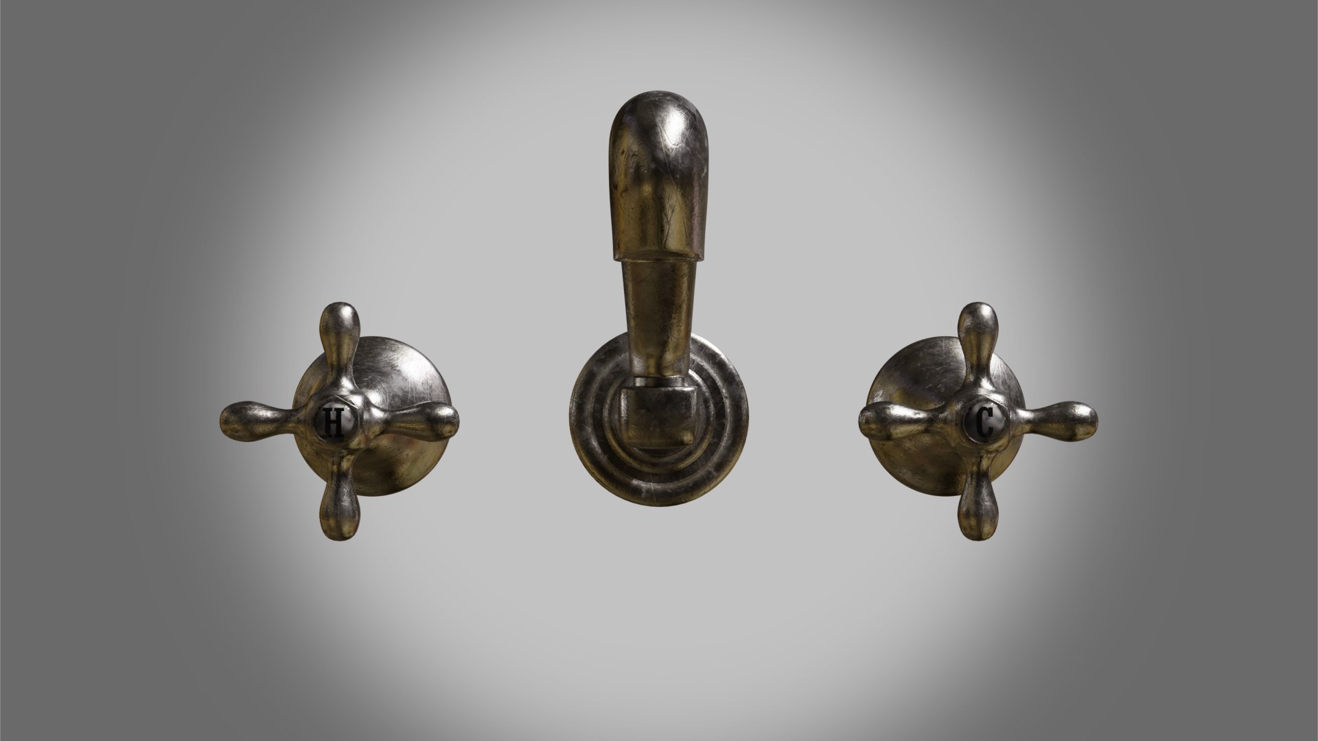 3D Retro Kitchen Tap Model - TurboSquid 1623832