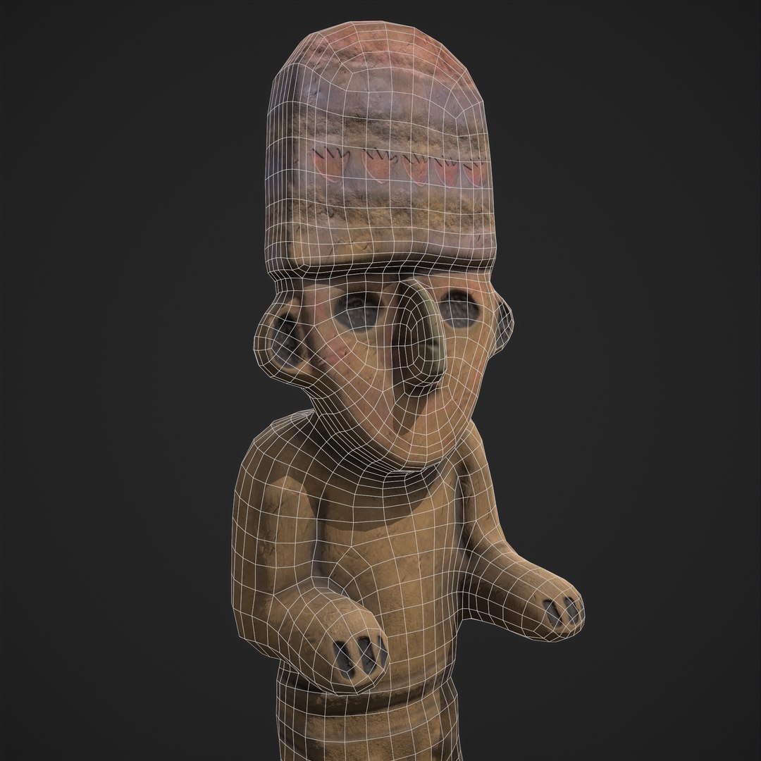3D Ancient Figure Statue - TurboSquid 1813710
