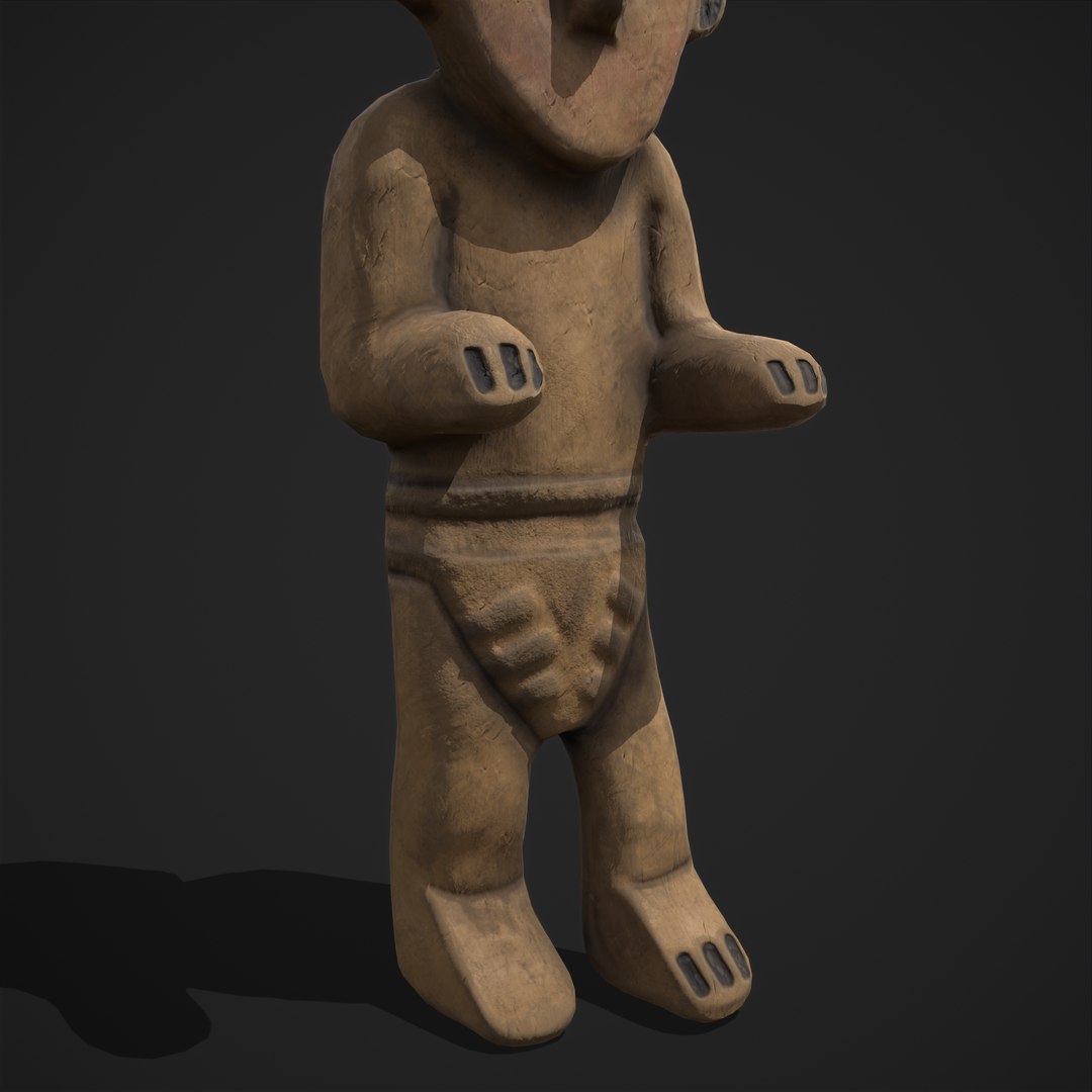 3D Ancient Figure Statue - TurboSquid 1813710