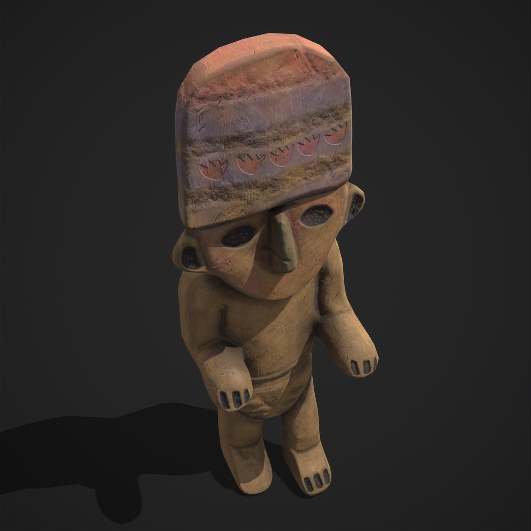 3D Ancient Figure Statue - TurboSquid 1813710