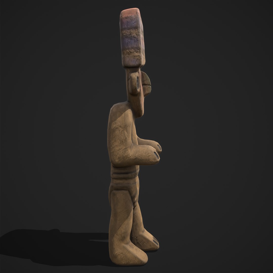 3D Ancient Figure Statue - TurboSquid 1813710