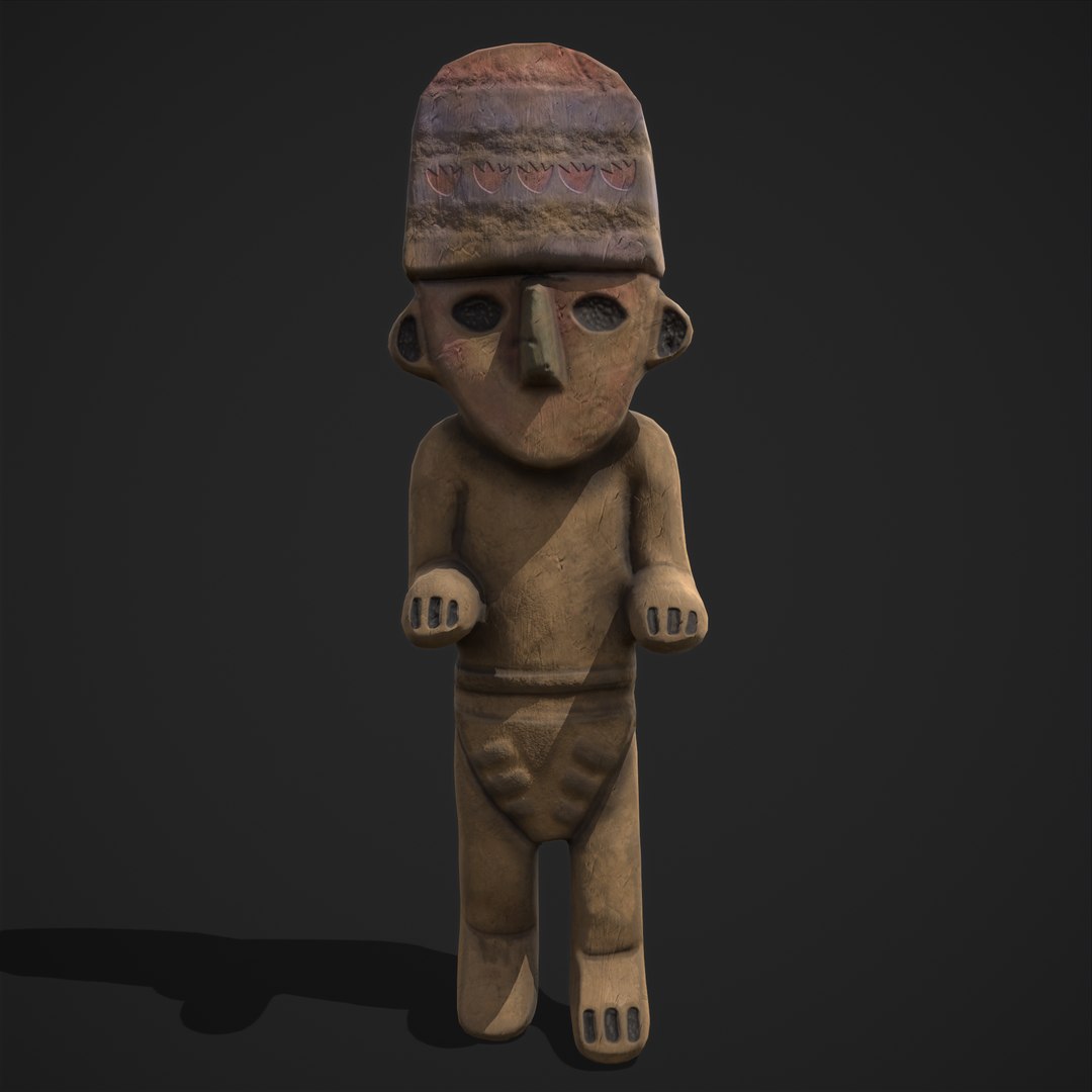 3D Ancient Figure Statue - TurboSquid 1813710