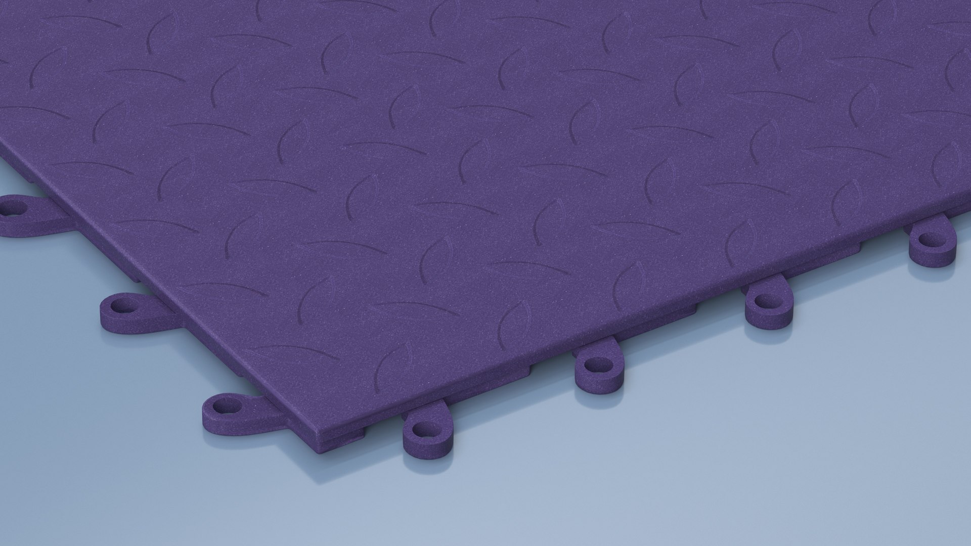 3D Connectable Floor Mat Tile Blue - TurboSquid 2234697