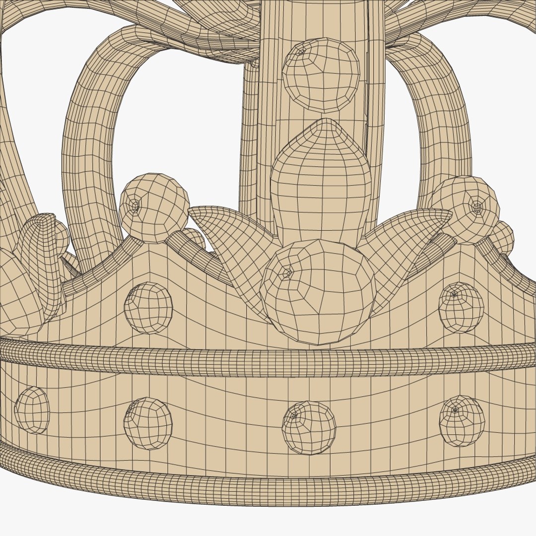 Gold Crown 3d Obj