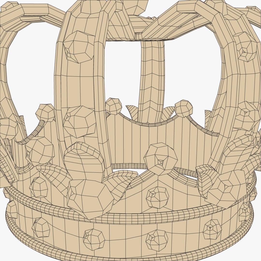 Gold Crown 3d Obj