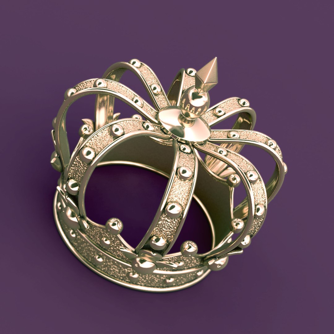 Gold Crown 3d Obj