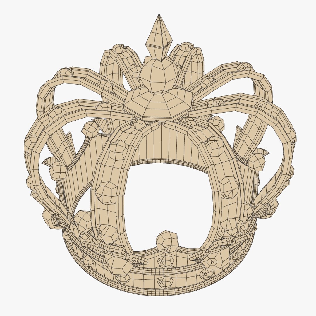 Gold Crown 3d Obj