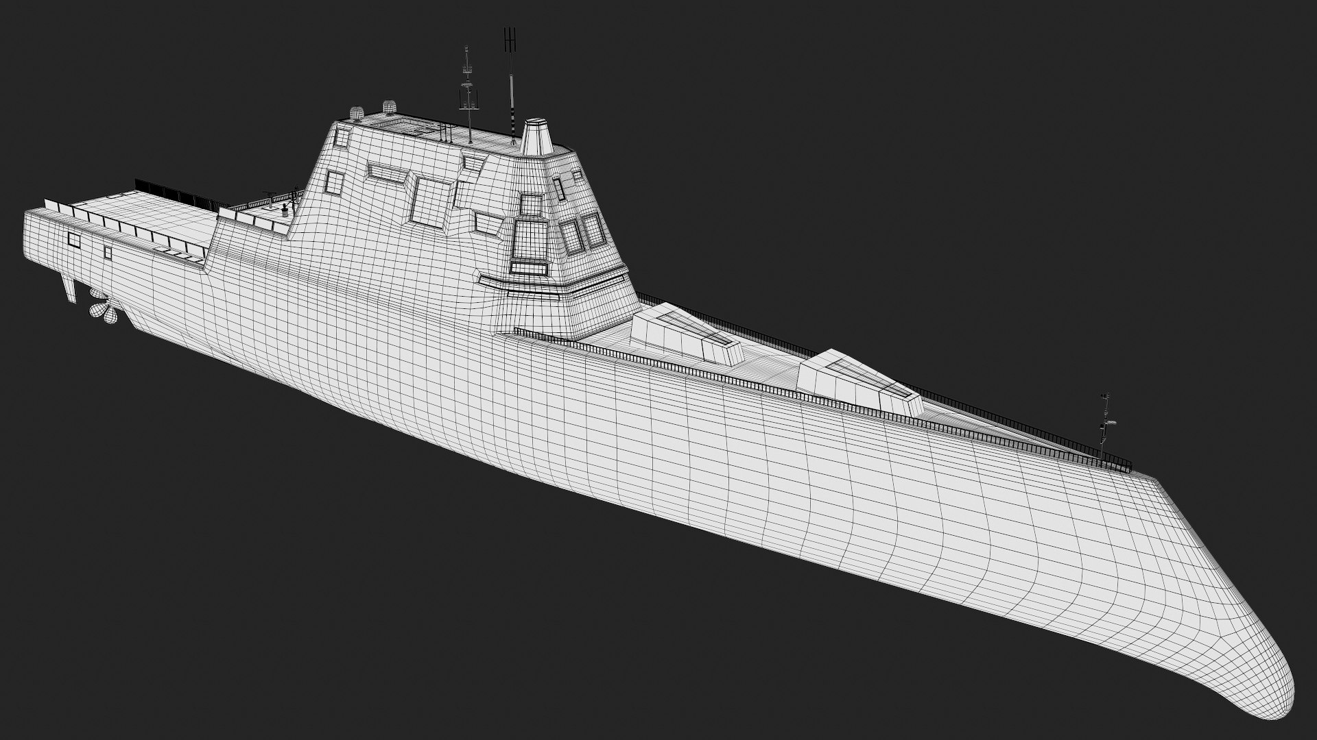 Zumwalt Uss Class 3D Model - TurboSquid 1523608