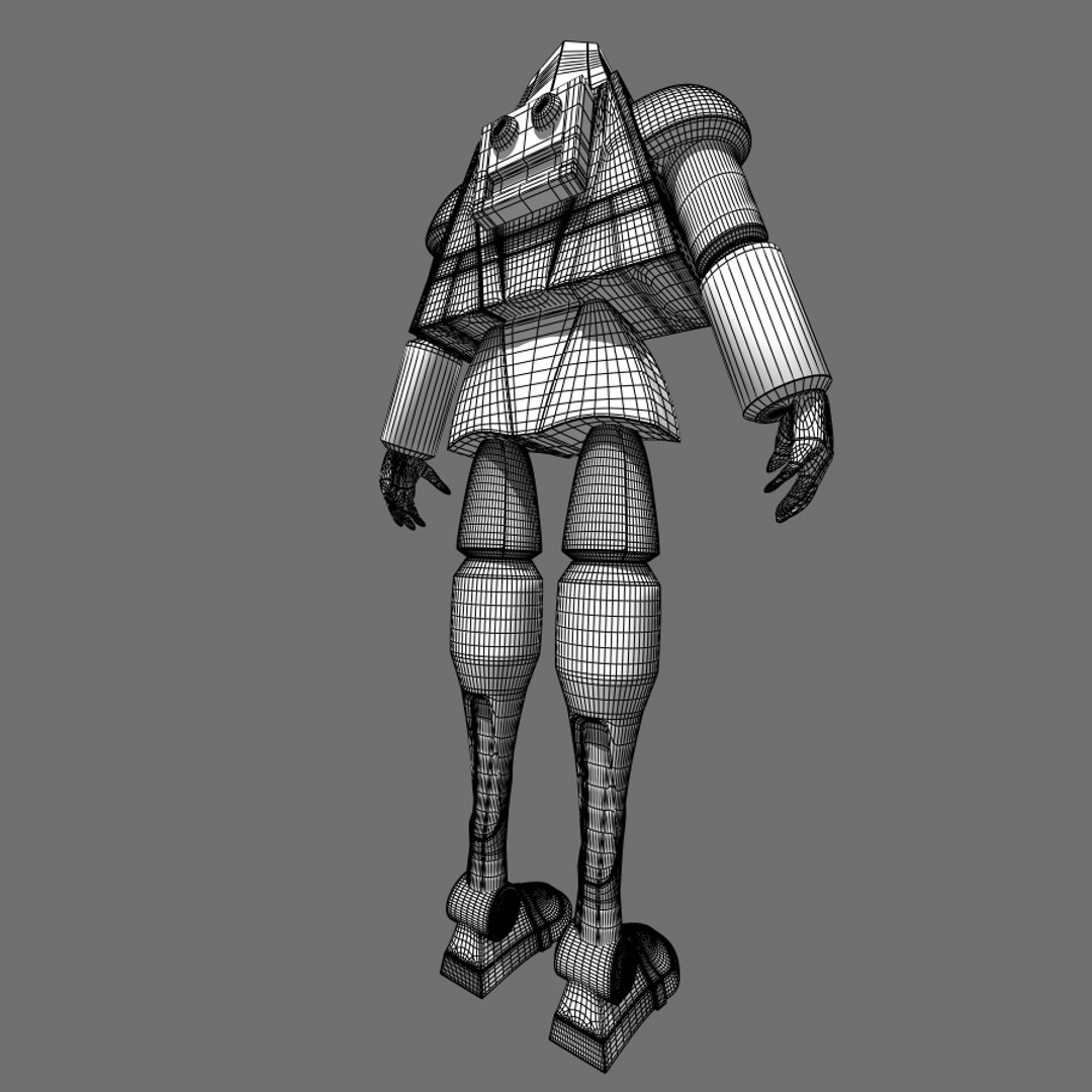 3D gakeen robot mighty model - TurboSquid 1304030