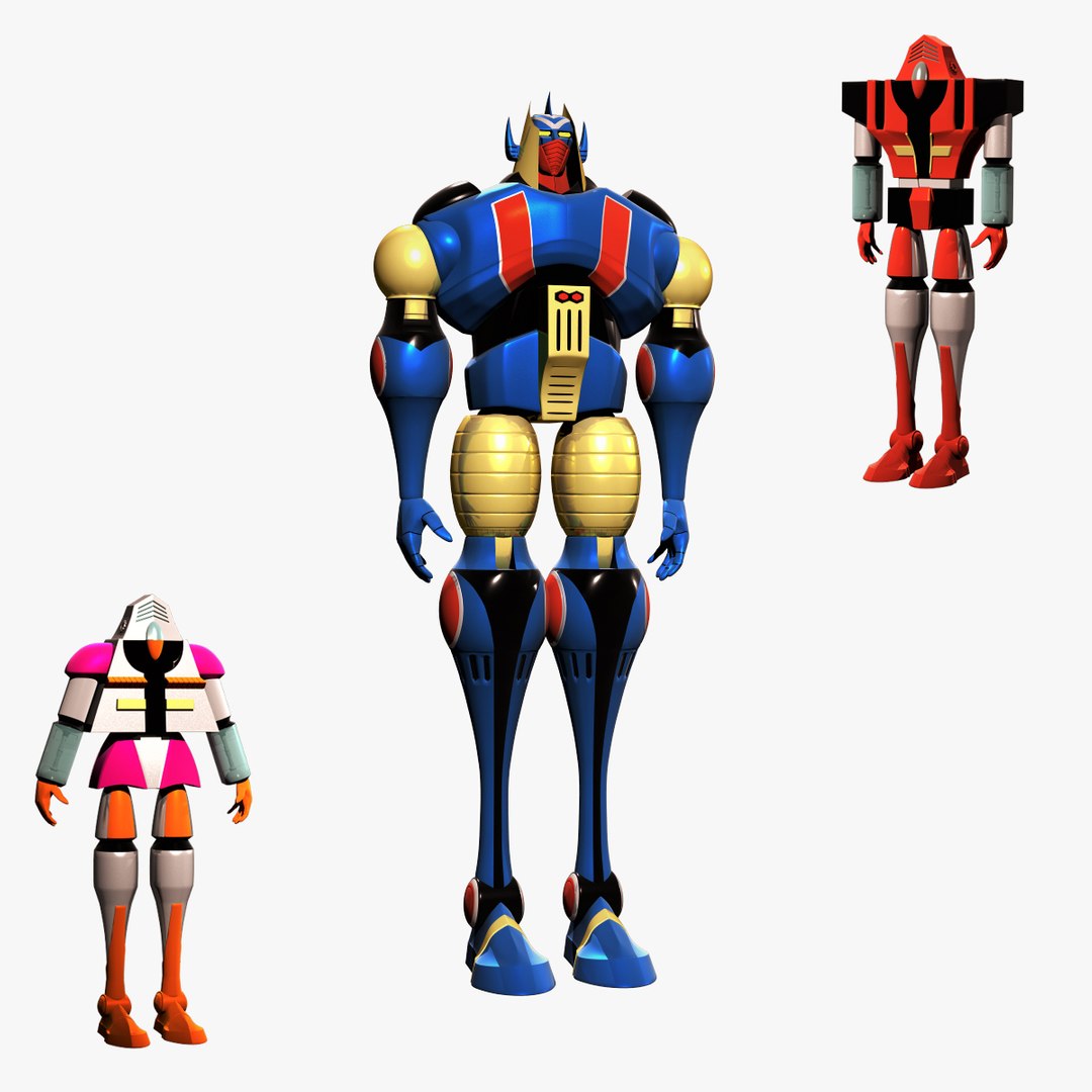 3D gakeen robot mighty model - TurboSquid 1304030