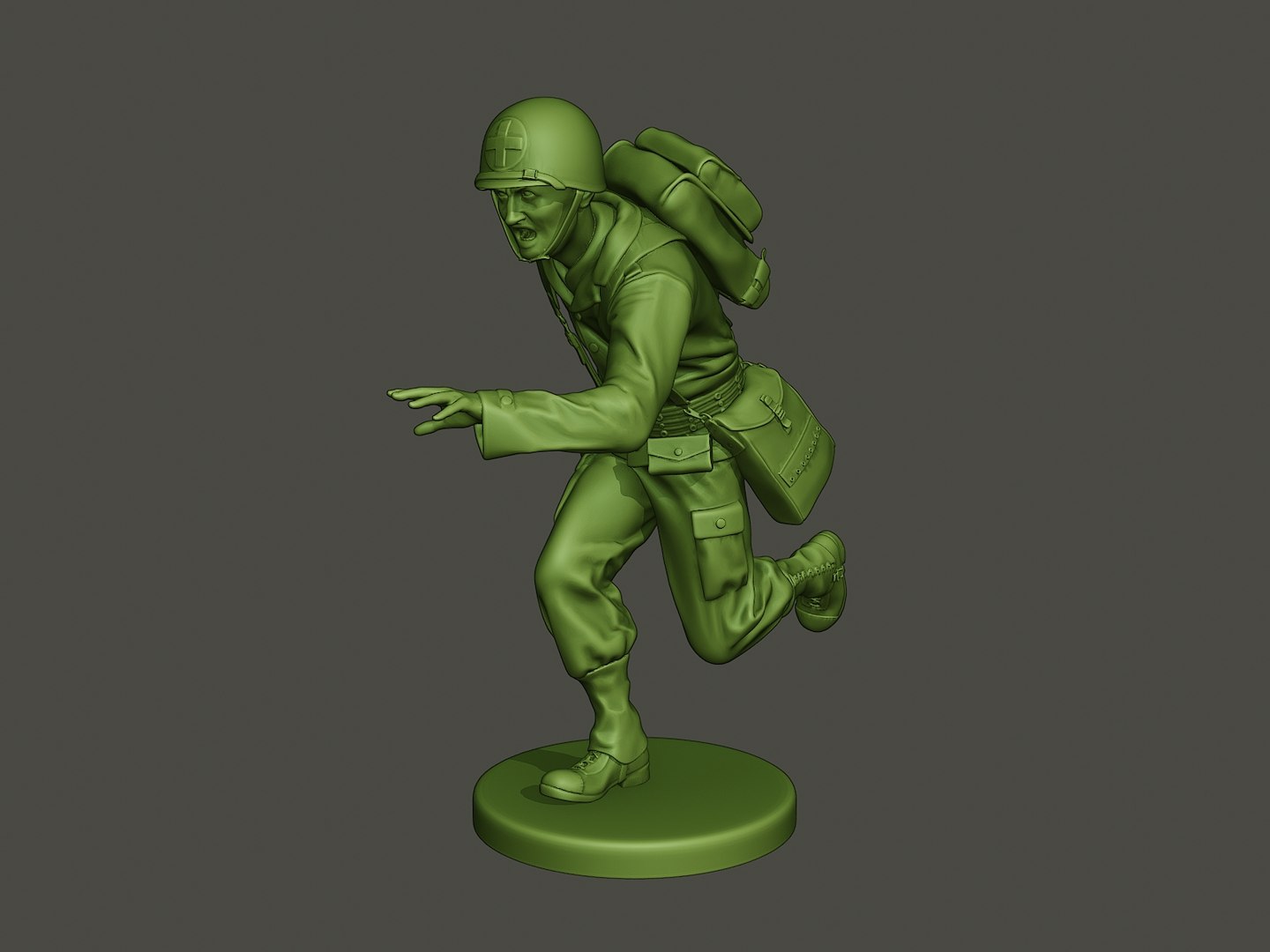American Soldier Ww2 Running 3D - TurboSquid 1572909