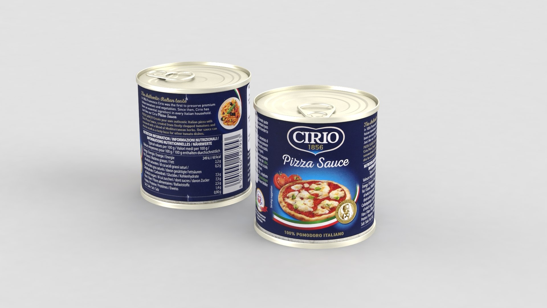 3D model Food Can Cirio Pizza Sauce 190g 2021-Max2012 - TurboSquid 1718367