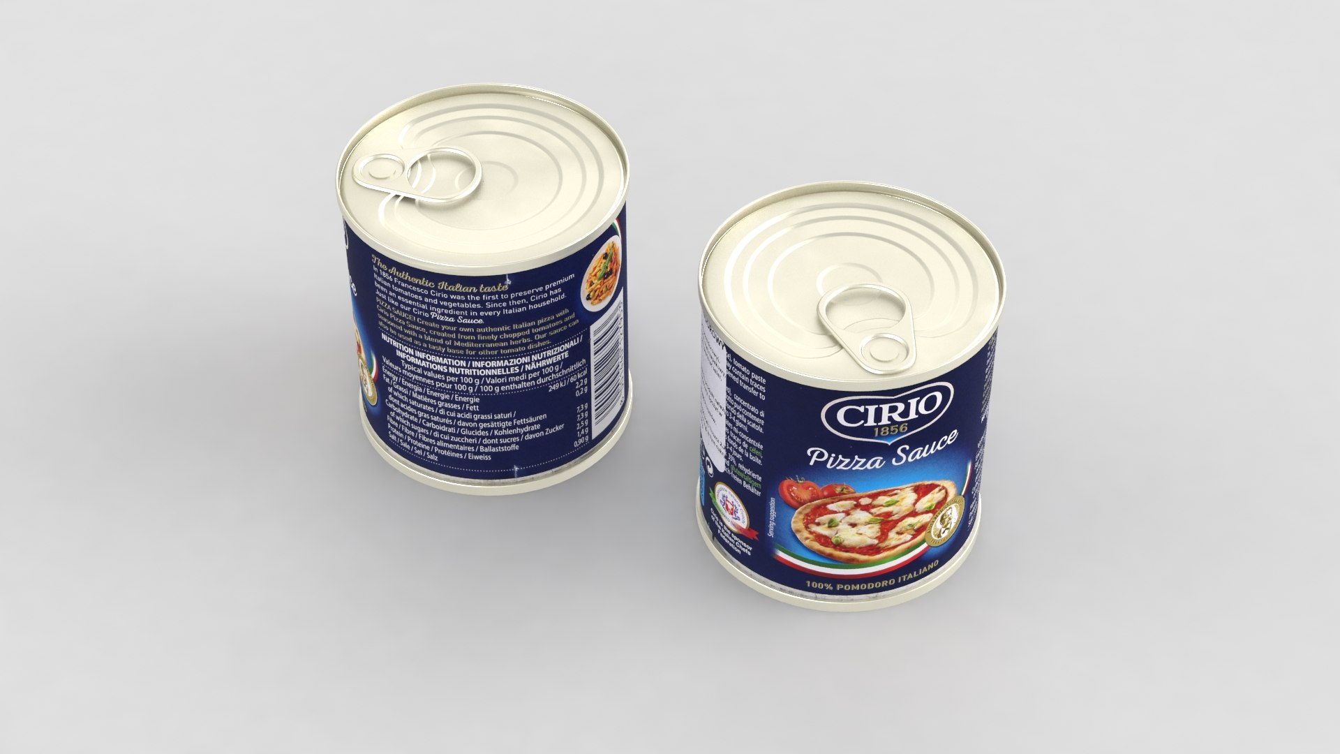 3D model Food Can Cirio Pizza Sauce 190g 2021-Max2012 - TurboSquid 1718367