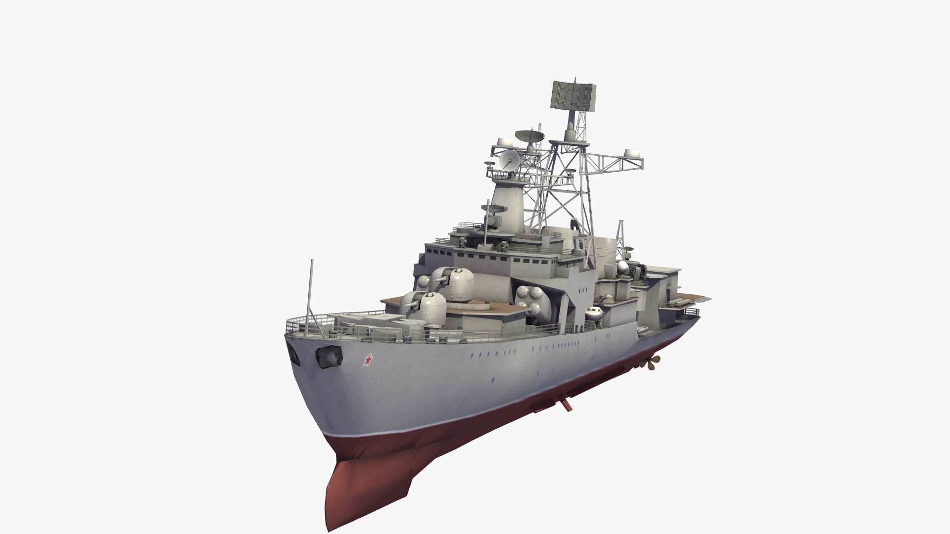 Udaloy Project 1155 Destroyer 3D - TurboSquid 1941128