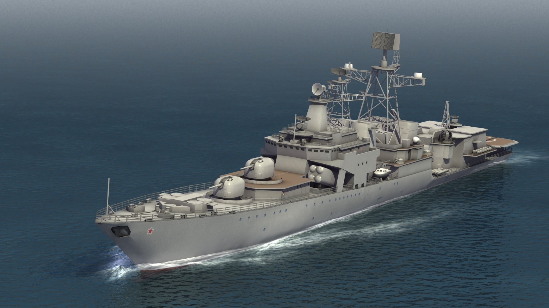 Udaloy Project 1155 Destroyer 3D - TurboSquid 1941128