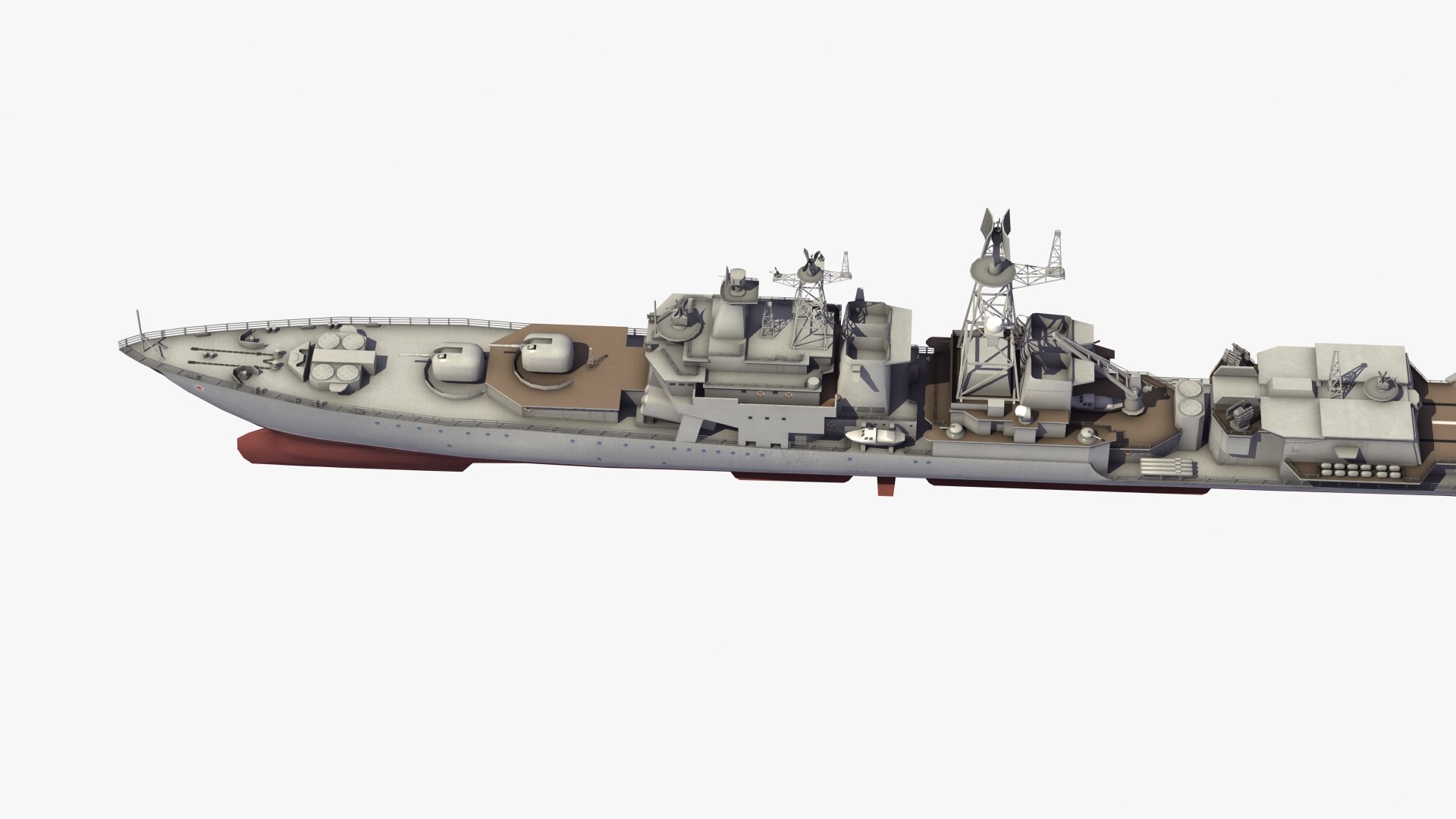 Udaloy Project 1155 Destroyer 3D - TurboSquid 1941128