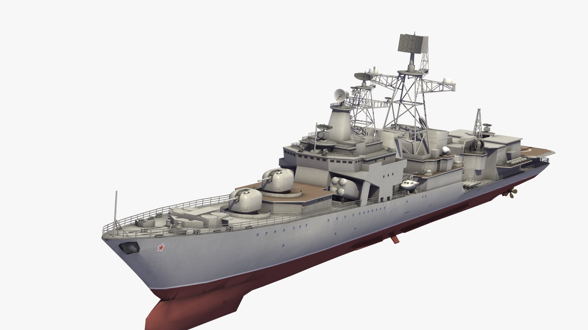 Udaloy Project 1155 Destroyer 3D - TurboSquid 1941128