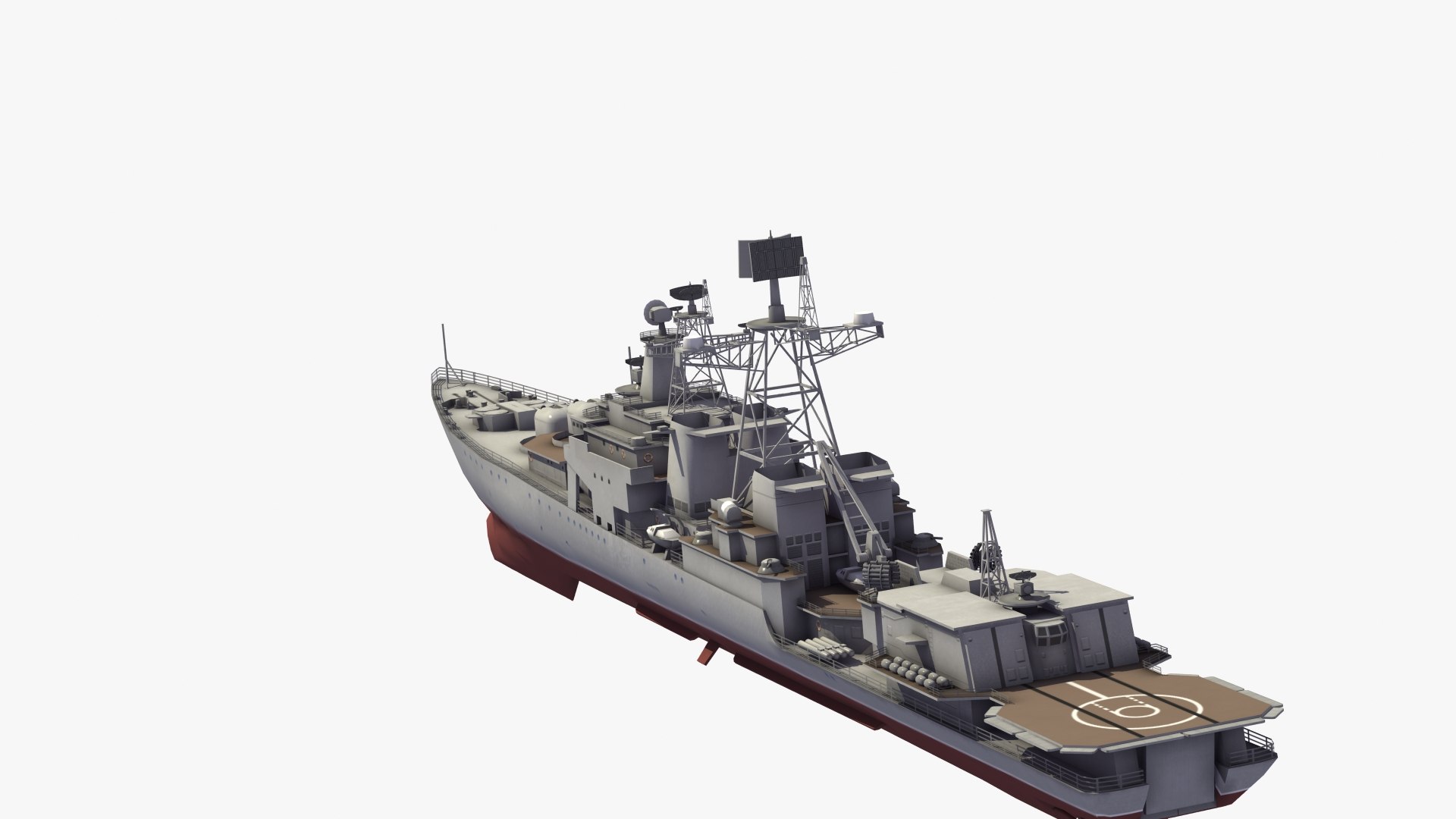 Udaloy Project 1155 Destroyer 3D - TurboSquid 1941128