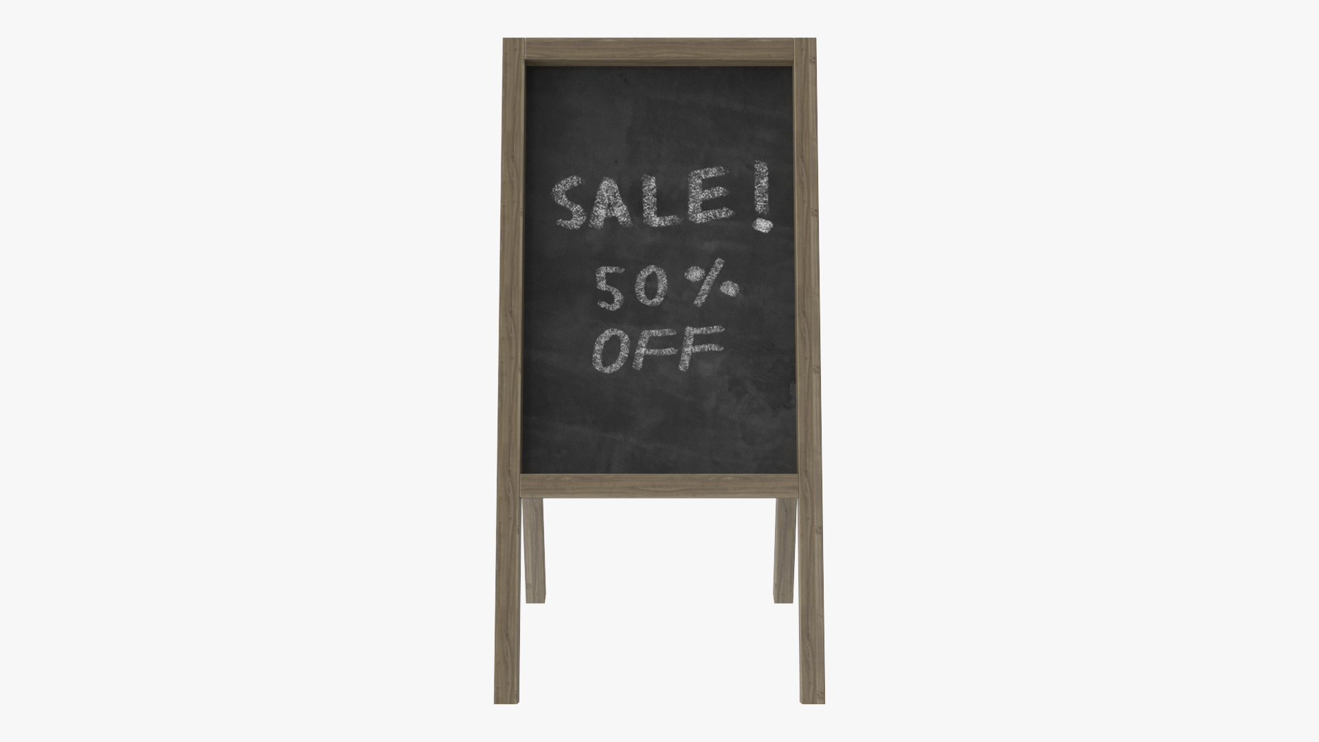 Advertising chalkboard Mockup 3D model - TurboSquid 2002344