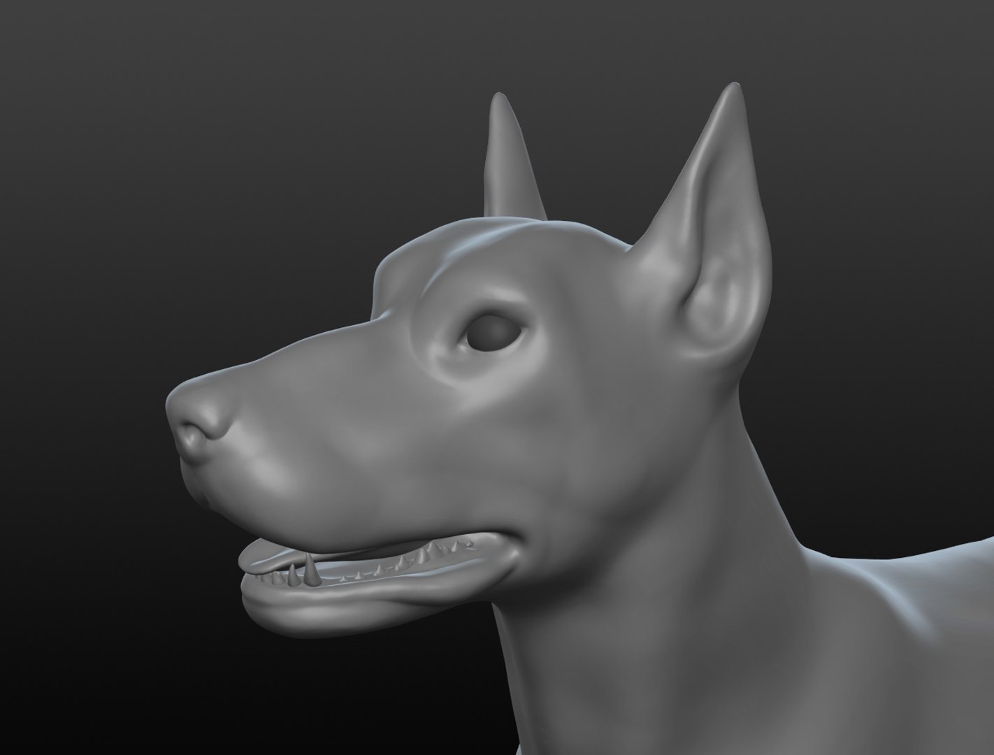 Doberman Base Mesh Model - TurboSquid 1411575