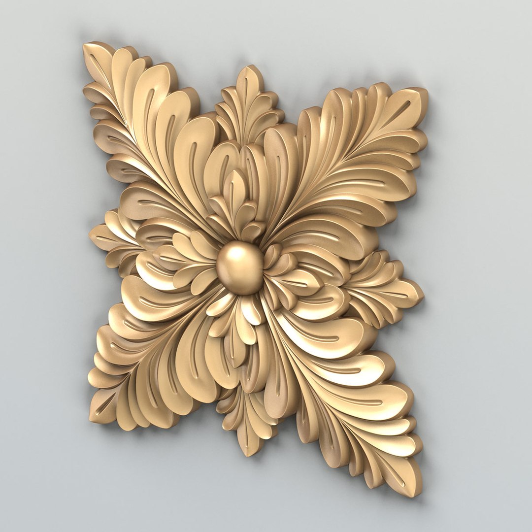 3D Model Cnc Rosette Square - TurboSquid 1688897