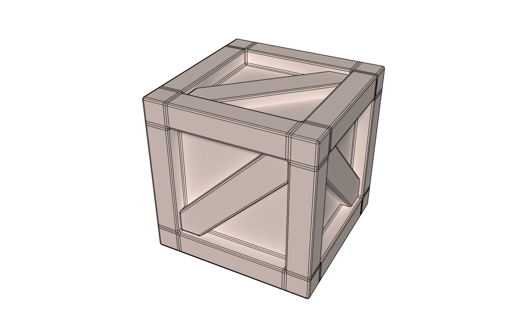 3D Simple Box Model - TurboSquid 1517561
