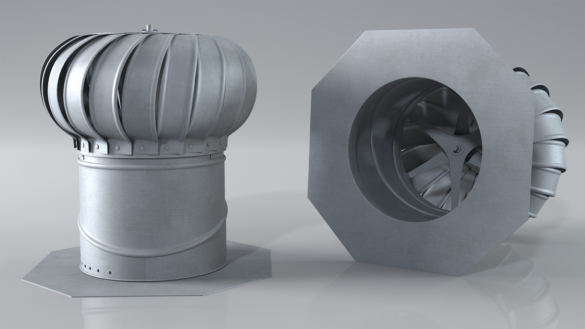 3D Roof Turbine Vent Model - TurboSquid 1509536