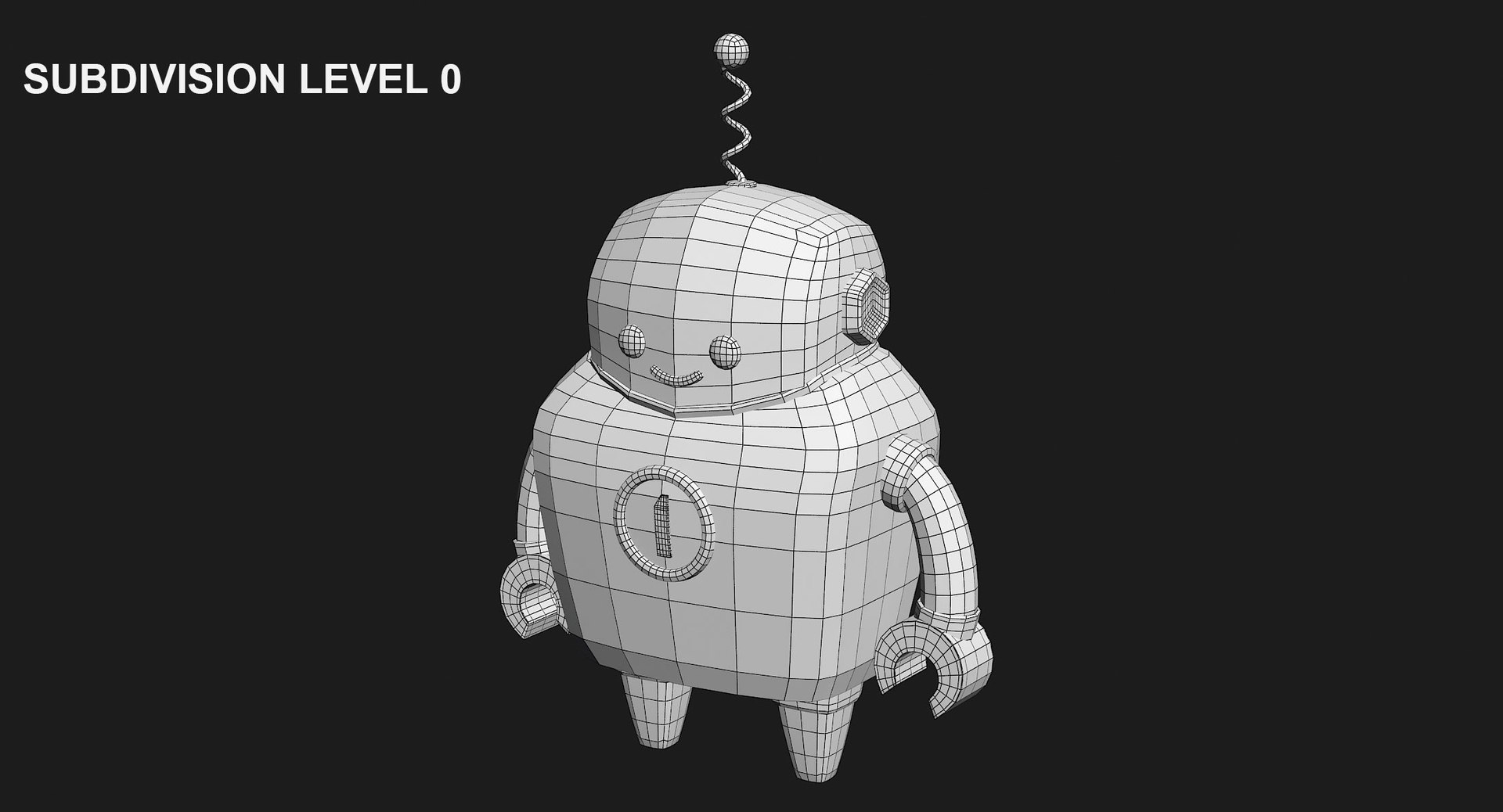 Robot Toy Rigged Mouth 3d Max