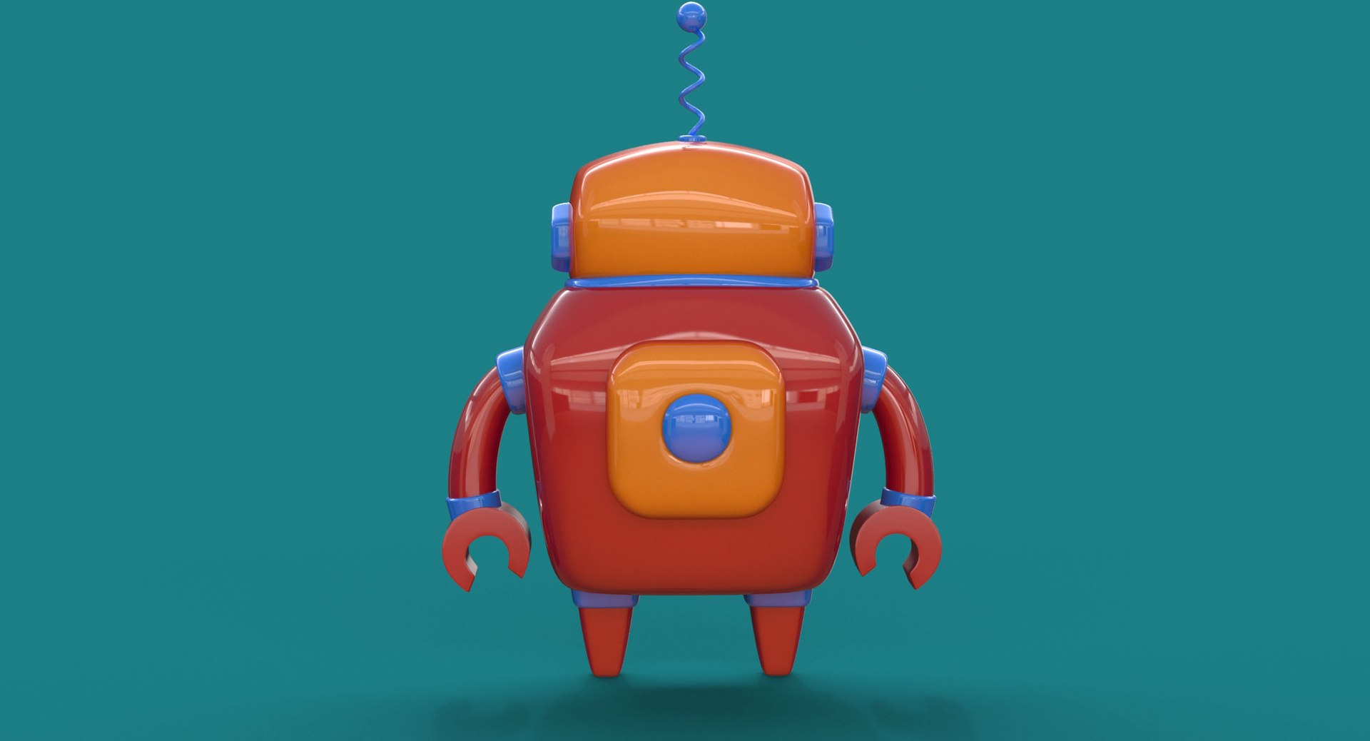 Robot Toy Rigged Mouth 3d Max