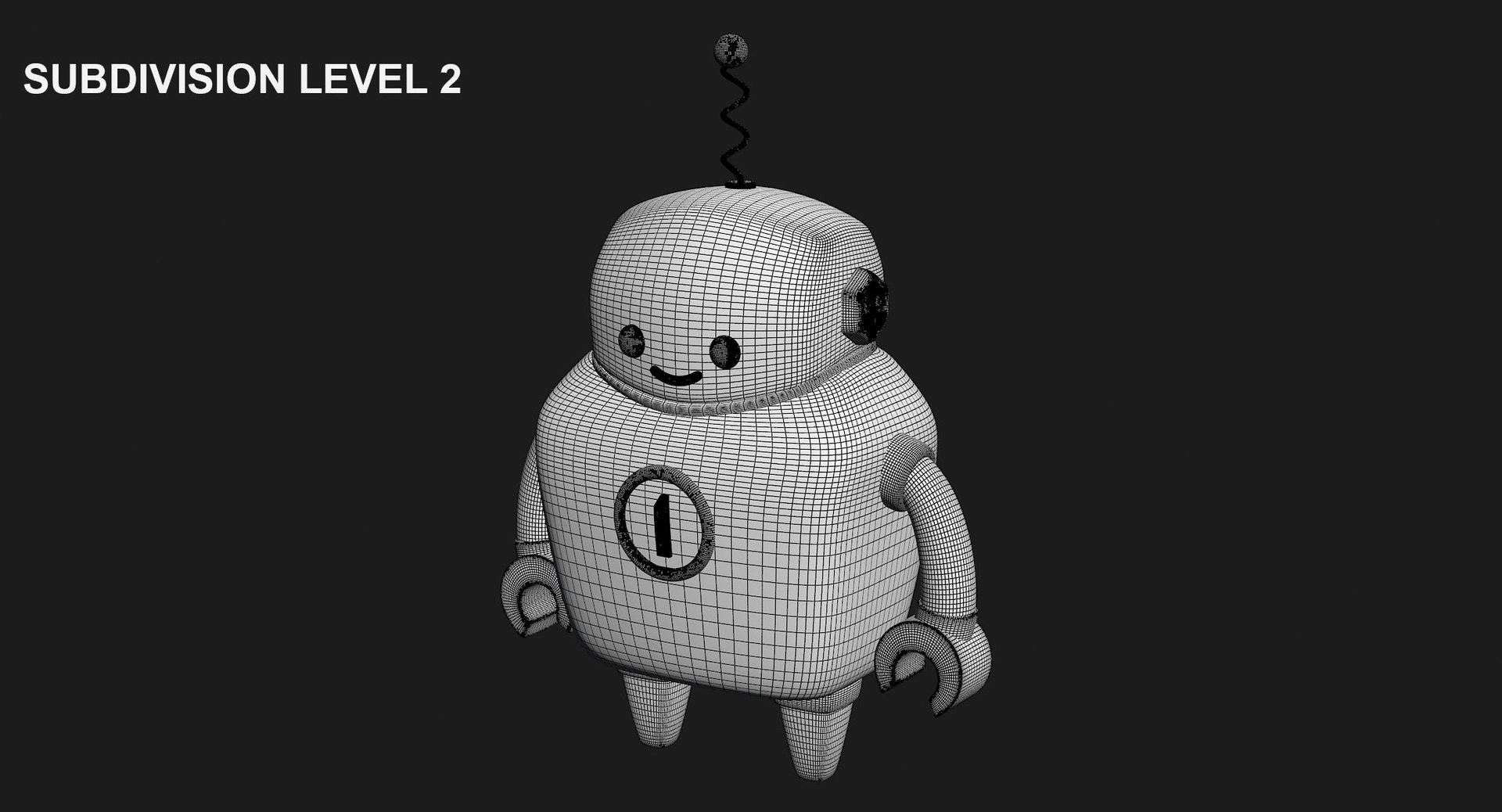 Robot Toy Rigged Mouth 3d Max