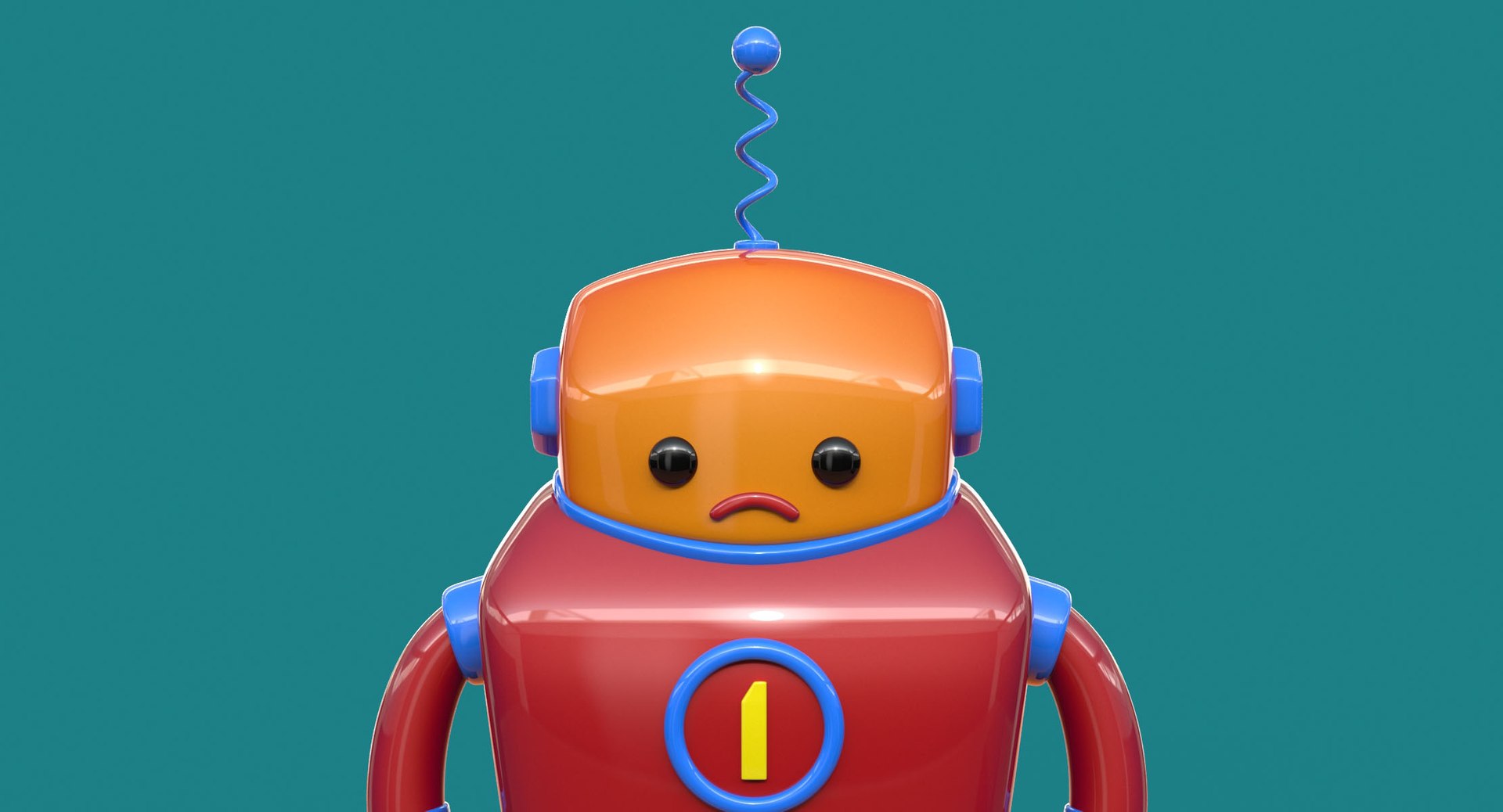 Robot Toy Rigged Mouth 3d Max