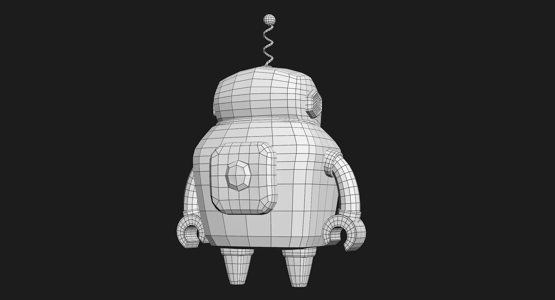 Robot Toy Rigged Mouth 3d Max