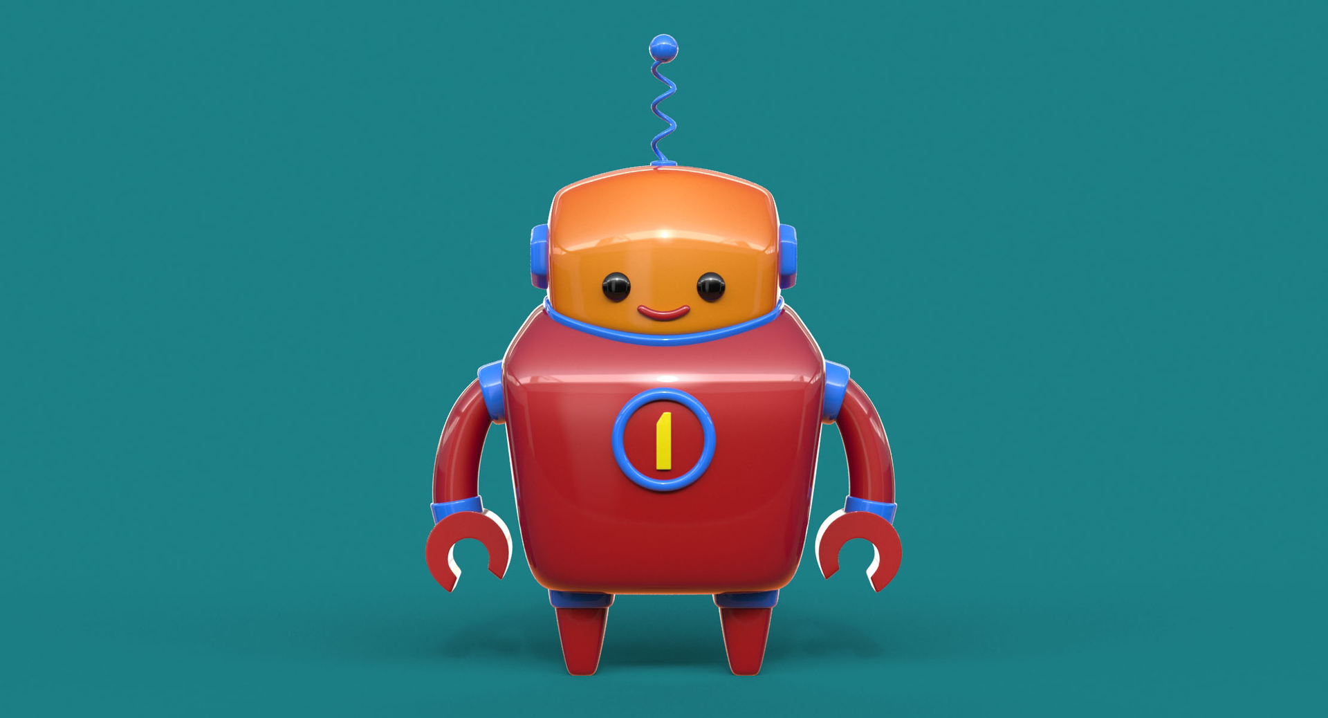 Robot Toy Rigged Mouth 3d Max