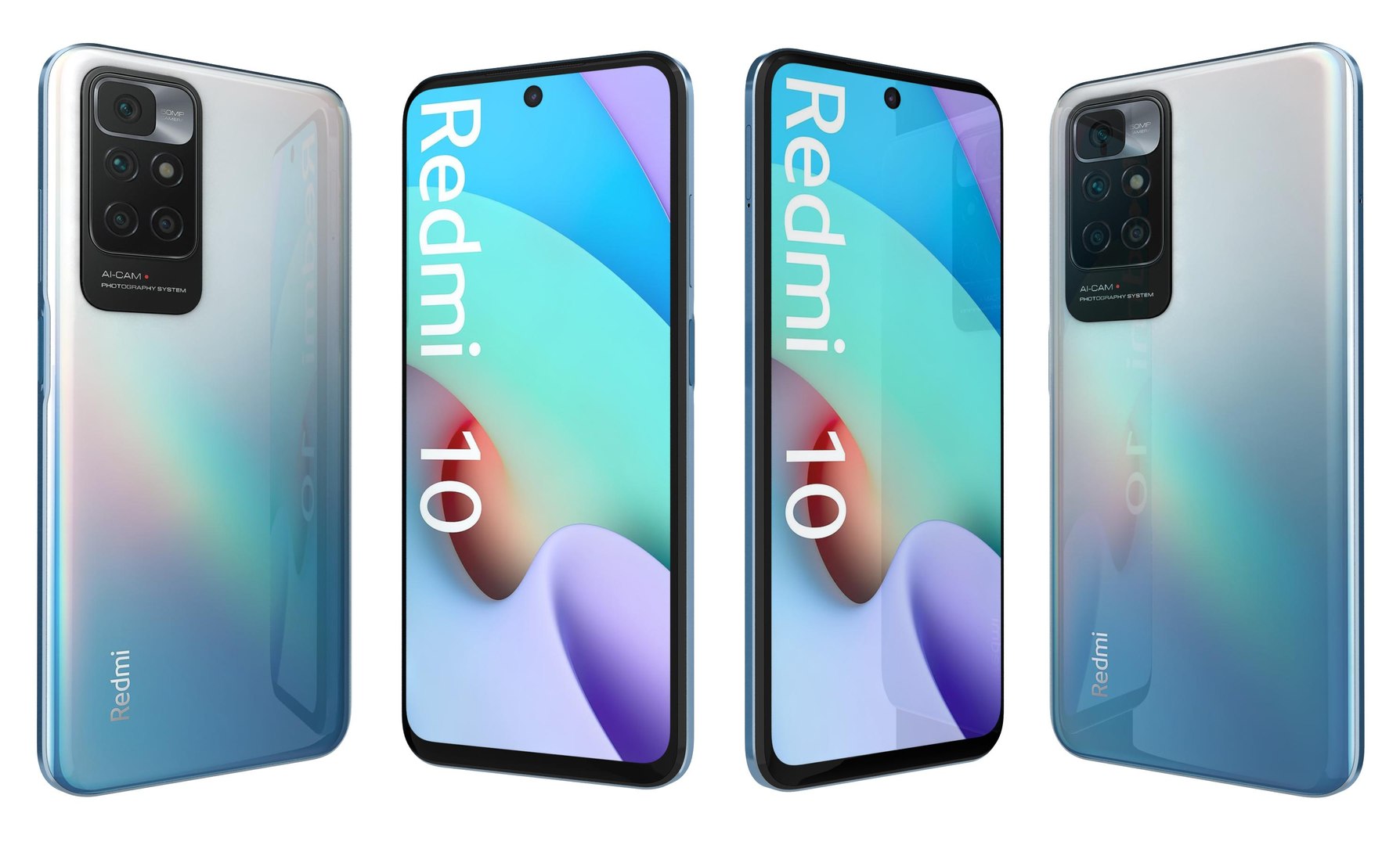 Xiaomi Redmi 10 Sea Blue model - TurboSquid 1806056