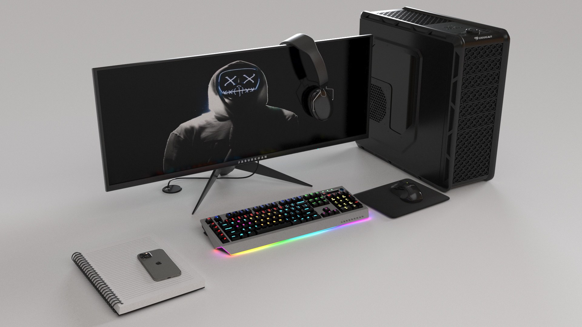 Computer Pc Gaming 3D Model - TurboSquid 1899295