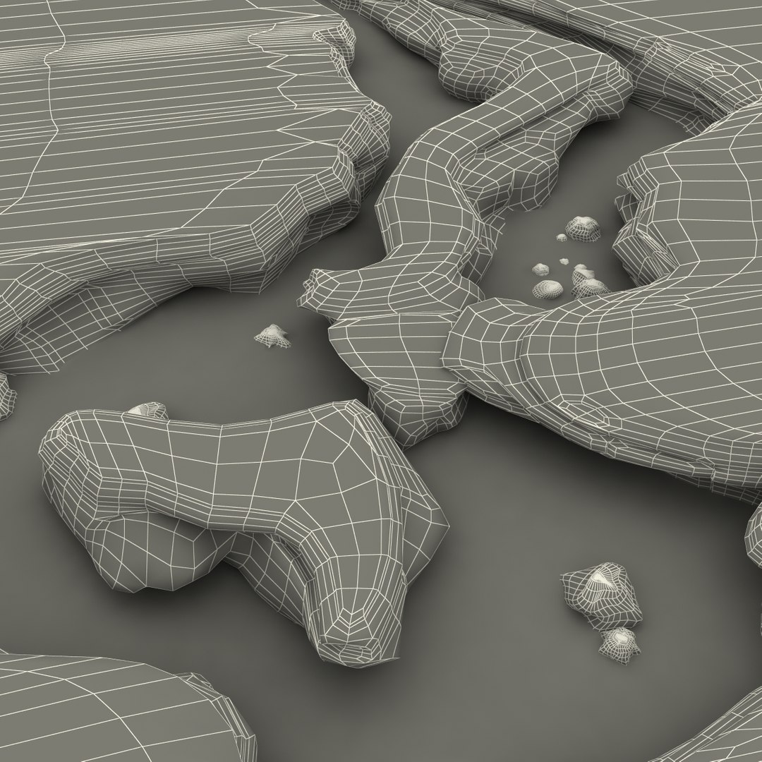 3d canyon modelled model