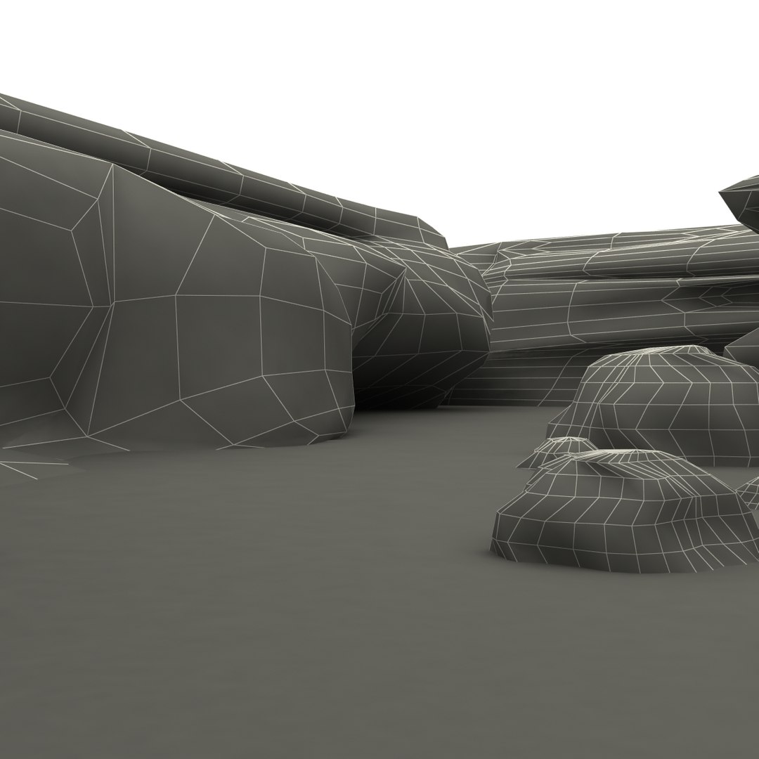 3d canyon modelled model