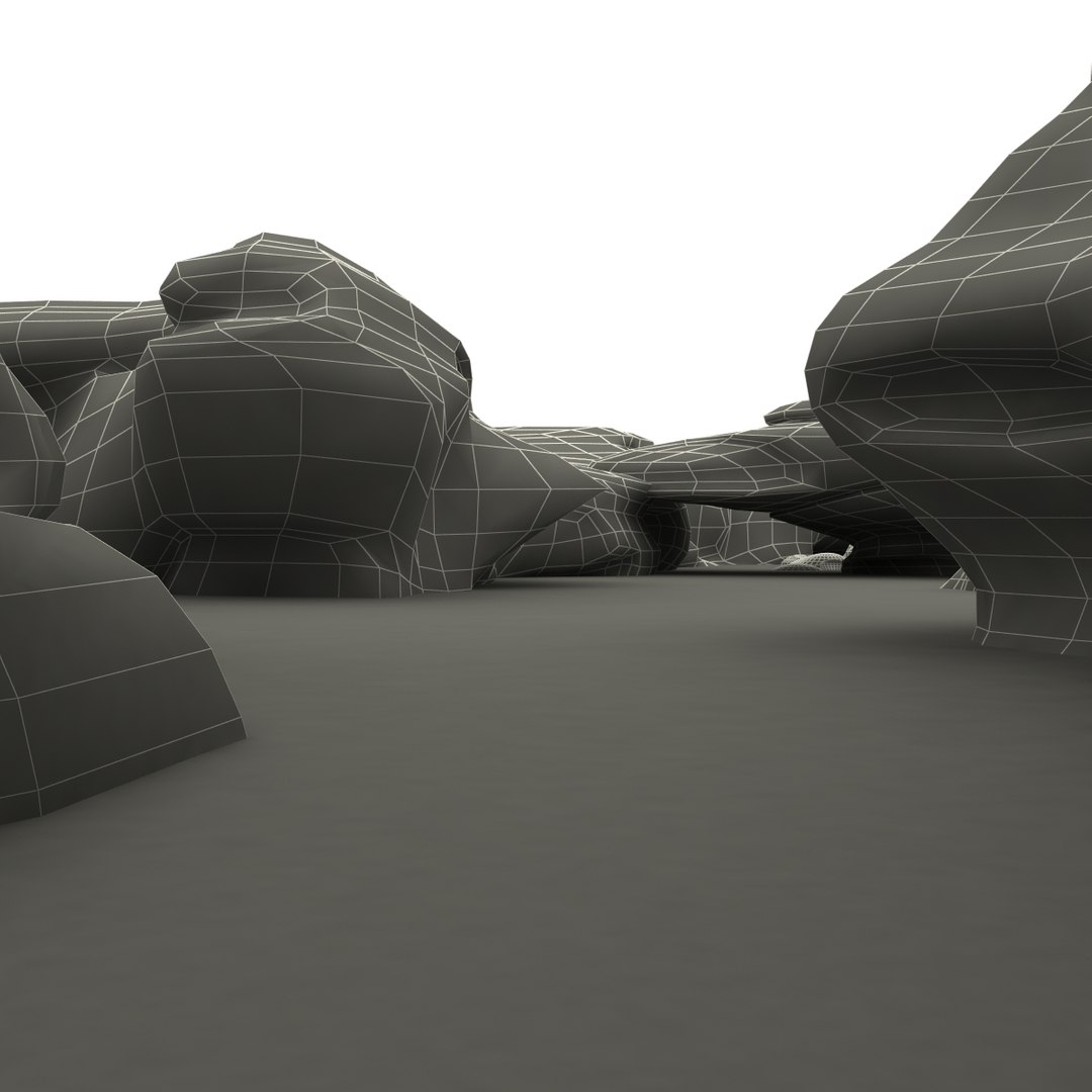 3d canyon modelled model