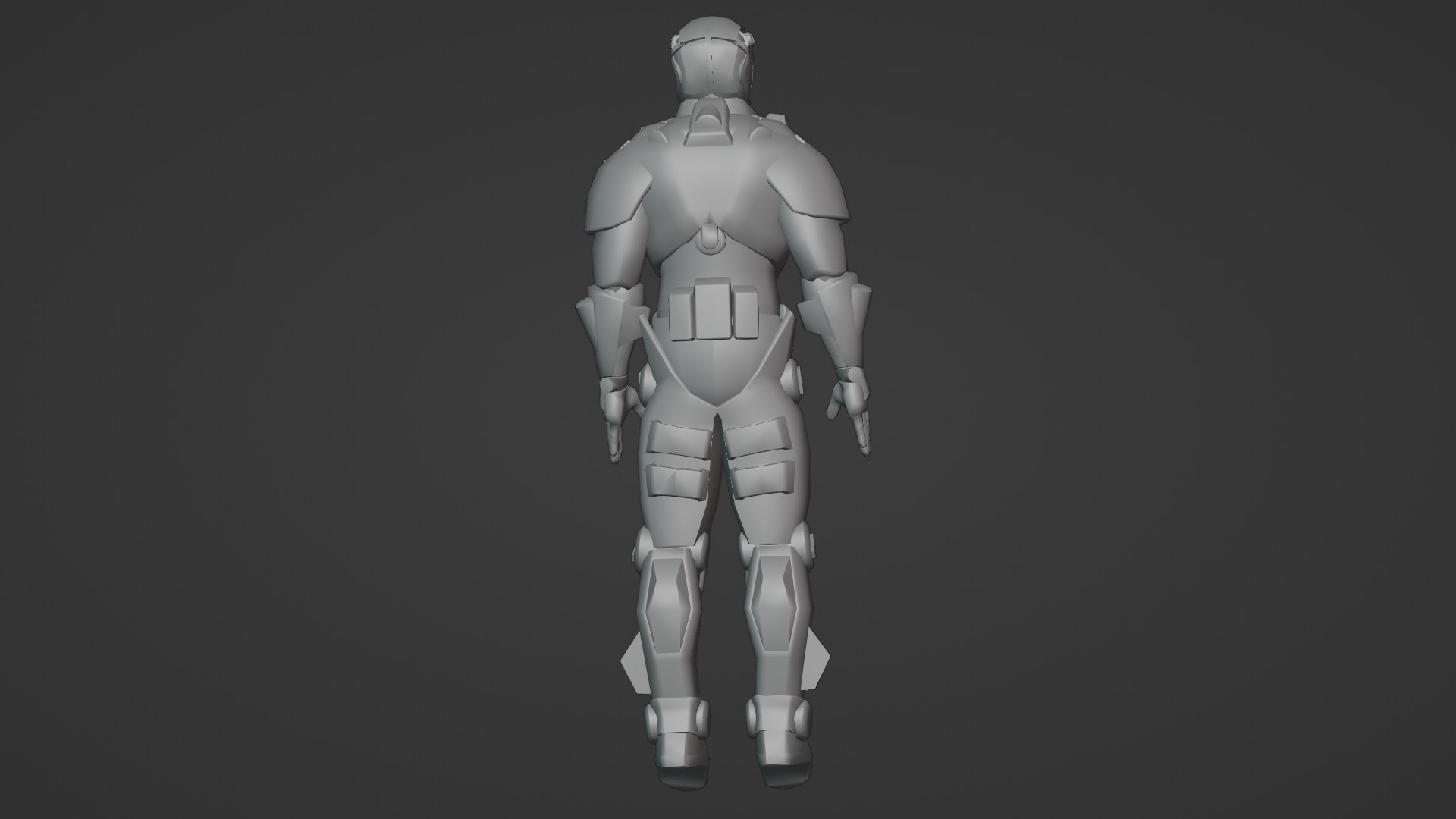 3D Aegis Warframe Futuristic Humanoid Robot Rigged Low-poly 3D Model ...