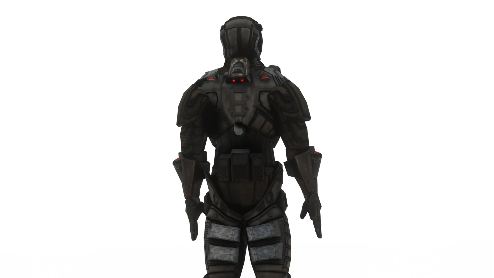 3D Aegis Warframe Futuristic Humanoid Robot Rigged Low-poly 3D Model ...